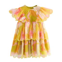 next Kleid Mädchen Größe 74 apfel / orange / rosa / himbeer
