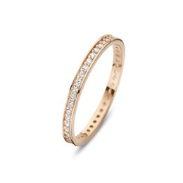 Isabel Bernard Ring Damen Gr&ouml;&szlig;e 50 rosegold / transparent