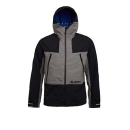 JACK1T Funktionsjacke 'Krypton' Herren Gr&ouml;&szlig;e XL grau / schwarz