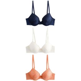 next BH Damen Gr&ouml;&szlig;e 70 navy / orange / wei&szlig;