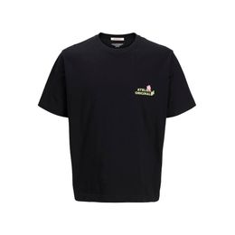 Jack & Jones JACK & JONES T-Shirt 'JORAcapulco' Herren Gr&ouml;&szlig;e M royalblau / dunkelgelb / rosa / schwarz