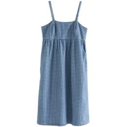 next Sommerkleid Damen Gr&ouml;&szlig;e 34 hellblau / dunkelblau