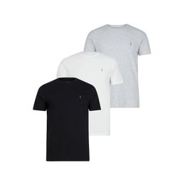 AllSaints T-Shirt 'TONIC' Herren Größe XS graumeliert / schwarz / weiß