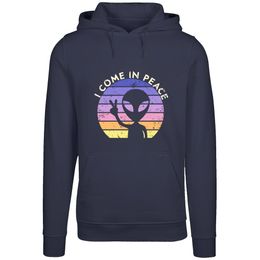 F4NT4STIC Sweatshirt 'Alien Peace Sunset' Herren Gr&ouml;&szlig;e XXXL dunkelblau / gelb / orchidee / brombeer