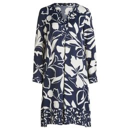 Betty Barclay Kleid Damen Größe 40 dunkelblau / weiß Winterkleid