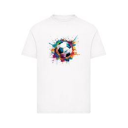 F4NT4STIC Shirt 'Bunte Fu&szlig;ball' boy White size 110/116