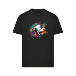 F4NT4STIC Shirt 'Bunte Fu&szlig;ball' boy Black size 146/152