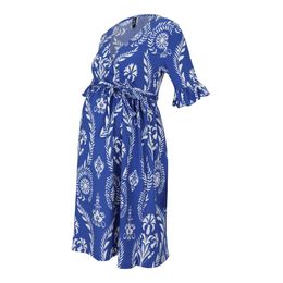 Vero Moda Maternity Umstand Kleid 'VMMMerve' Damen Gr&ouml;&szlig;e 36 blau / wei&szlig; Winterkleid