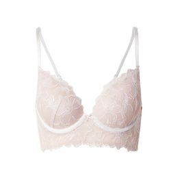 Hunkem&ouml;ller Hunkem&ouml;ller BH 'Lauren' Damen Gr&ouml;&szlig;e 80 beige / wei&szlig;