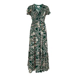 Apricot Sommerkleid Damen Gr&ouml;&szlig;e 44 gr&uuml;n / mischfarben Winterkleid
