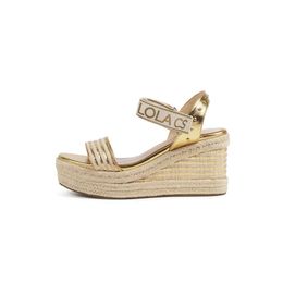 Lola Casademunt Sandale Damen Größe 36 gold