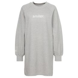 smiler. Sweatshirt 'Nippy' Damen Gr&ouml;&szlig;e M grau / wei&szlig;