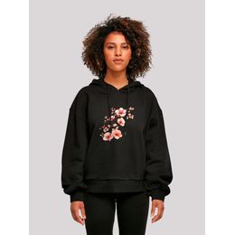 F4NT4STIC Sweatshirt 'Rosa Blumenzweig' female Black size S