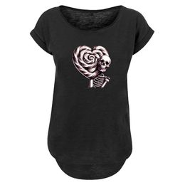 F4NT4STIC Shirt 'S&uuml;&szlig;e S&uuml;&szlig;igkeiten Herzform Liebe' female Black size 5XL