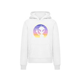 F4NT4STIC Sweatshirt 'Alien Peace Sunset' Jungen Gr&ouml;&szlig;e 158/164 curry / violettblau / orchidee / wei&szlig;