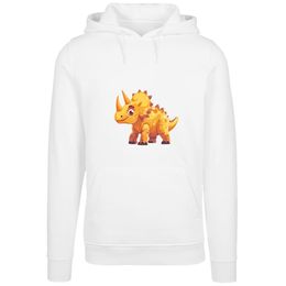 F4NT4STIC Sweatshirt 'S&uuml;&szlig;er Triceratops Dinosaurier' male White size XS