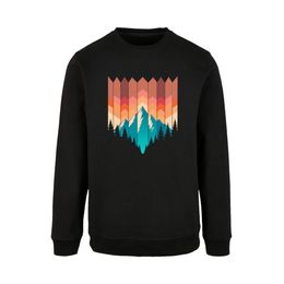 F4NT4STIC Sweatshirt 'Berg Sonnenuntergang' male Black size XXXL