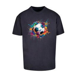 F4NT4STIC Shirt 'Bunte Fu&szlig;ball' male Blue size S