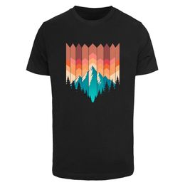 F4NT4STIC Shirt ' Berg Sonnenuntergang' male Black size M