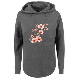 F4NT4STIC Sweatshirt 'Rosa Blumenzweig 3D' female Grey size S