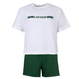 Lacoste Short Pajama Set female White size L