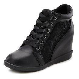 Lascana High-Top Sneakers female Black size 36