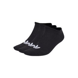 adidas originals Socken 'Trefoil Liner' Damen Größe 40/42 schwarz / weiß