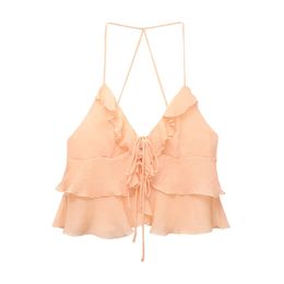 Pull&Bear Pull&bear Blouse female Orange size XL