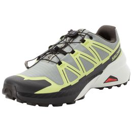 Trailrunningschuh Salomon "SPEEDCROSS PEAK", Herren, Gr. 46, gr&uuml;n (wrought iron, sharp gr&uuml;n, peat), Synthetik, Textil, Schuhe, wasserdicht