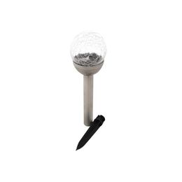 Expo-Börse Glaskugel LED Solarlampe Edelstahl Kynast Akku Echt Glas