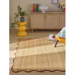 benuta Pop Juteteppich Mambo Braun 120x170 cm - Moderner Kurzflor-Teppich für Wohnzimmer