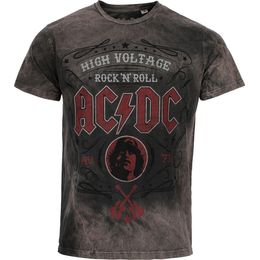 ACDC AC/DC Pinstripe T-Shirt grau in XXL 18274