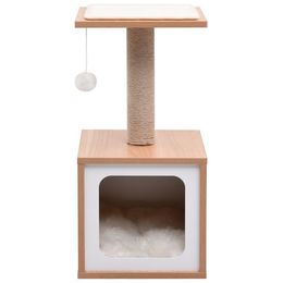 vidaXL Katzen-Kratzbaum mit Sisal-Kratzmatte 62 cm