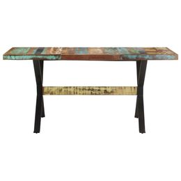 vidaXL Esstisch 160x80x76 cm Altholz Massiv