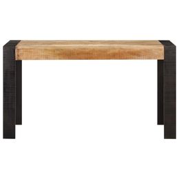 vidaXL Esstisch 140x70x76 cm Raues Mango-Massivholz
