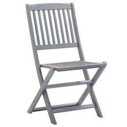 vidaXL Klappbare Gartenstühle 4 Stk. Massivholz Akazie