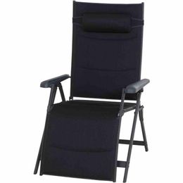 siena GARDEN Camping-Relaxsessel 'Premium' anthrazit 56 x 122 x 59 cm