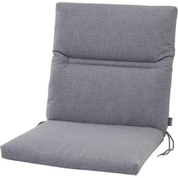 siena GARDEN Sesselauflage 'Comfort' grau 48 x 96 x 6 cm