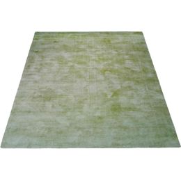 Teppich my home "Besarta" Gr. 2, grün, B:80cm H:13mm L:150cm, Viskose, Teppiche, Wohnzimmer