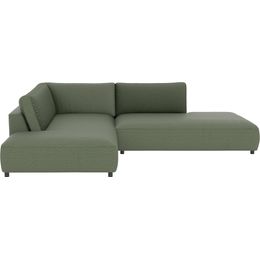 Ecksofa Musterring "Lucia", gr&uuml;n (turtle), B:304cm H:81cm T:224cm, 100% Polyester, Sofas, Ecksofa, mit gro&szlig;em Longchair, verschiedene Farben, B304 x T224 cm