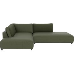 Ecksofa Musterring "Lucia", gr&uuml;n (oliv), B:304cm H:81cm T:224cm, 100% Polyester, Sofas, Ecksofa, mit gro&szlig;em Longchair, verschiedene Farben, B304 x T224 cm