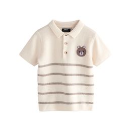 next Poloshirt Jungen Gr&ouml;&szlig;e 80 creme / braun