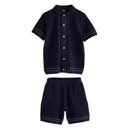 next Set Jungen Gr&ouml;&szlig;e 176 navy / offwhite