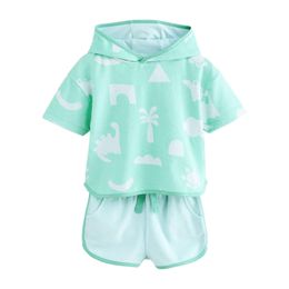 next Schlafanzug Jungen Gr&ouml;&szlig;e 86 hellblau / mint / wei&szlig;
