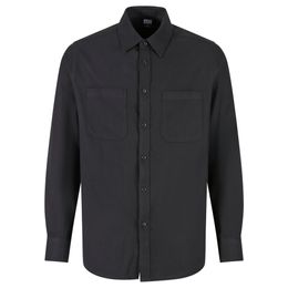 Urban Classics Button Up Shirt male size S Black