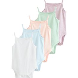 next Babytops und Bodys '5er Pack' M&auml;dchen Gr&ouml;&szlig;e 56 hellblau / mint / hellorange / rosa / wei&szlig;
