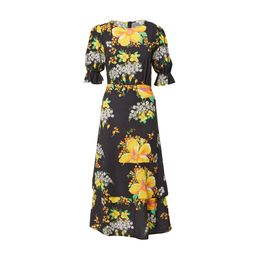 Oasis Kleid Damen Gr&ouml;&szlig;e 40 gelb / orange / schwarz / wei&szlig; Sommerkleid