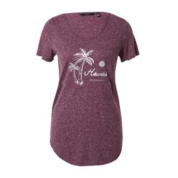 V&eacute;ro Moda Vero Moda T-Shirt 'LUA' Damen Gr&ouml;&szlig;e S braun / wei&szlig;