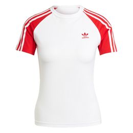 adidas originals T-Shirt 'Adicolor' Damen Gr&ouml;&szlig;e 5XL/6XL knallrot / wei&szlig;