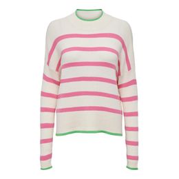 Only Pullover 'IBI' Damen Gr&ouml;&szlig;e S hellgrau / hellgr&uuml;n / pink